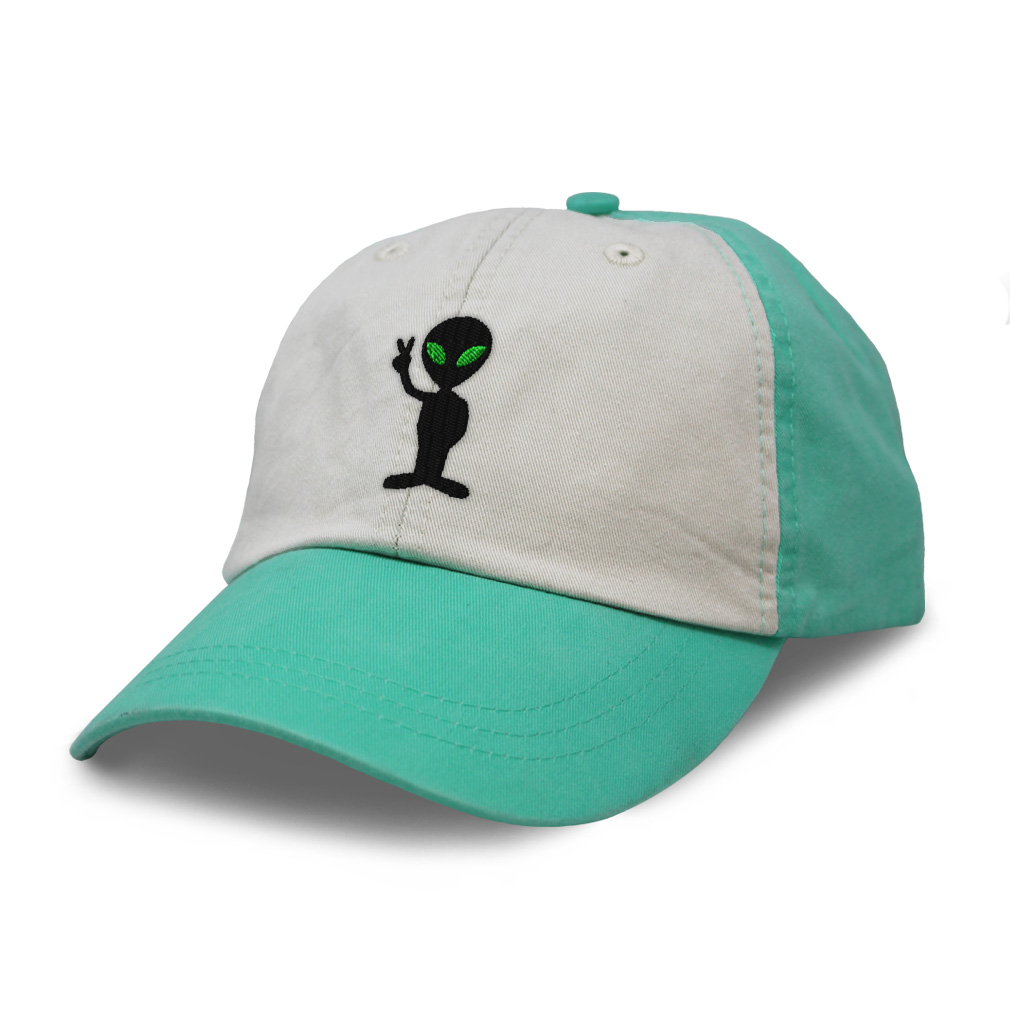 Soft Baseball Cap Alien Peace Sign and Symbol Unstructured Hats for Men ...